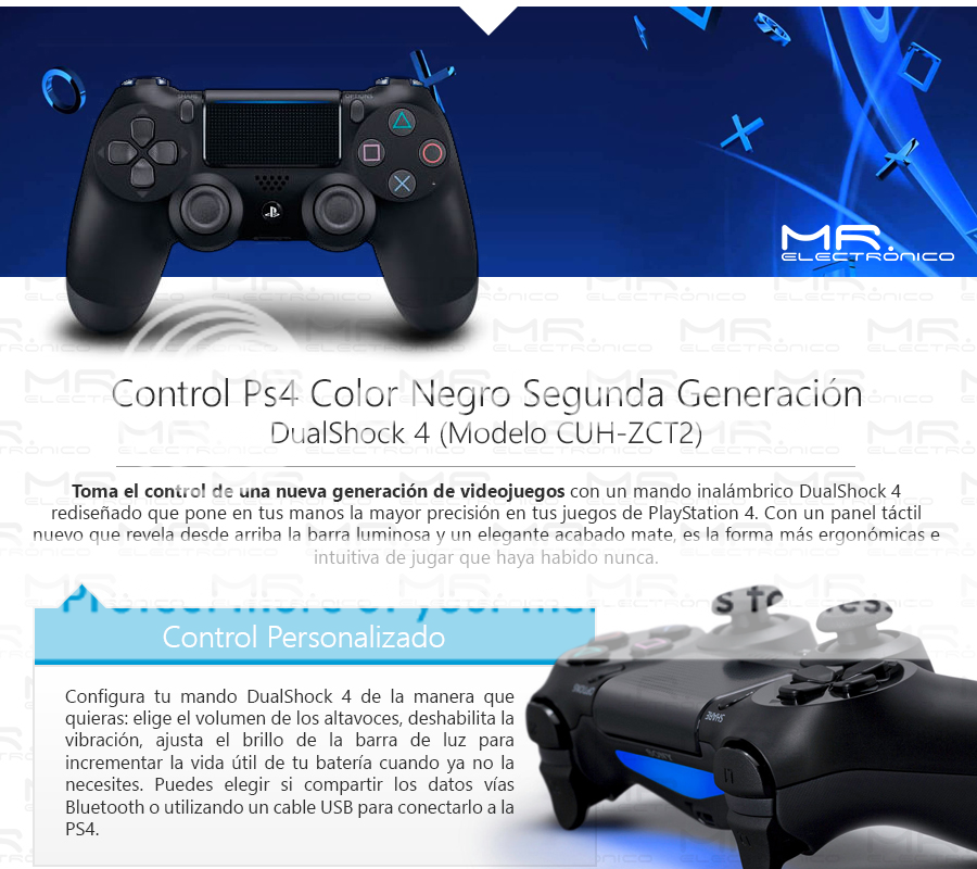 Control Ps4 Playstation 4 Original Negro - Mr. Electronico - $ 159.000 ...