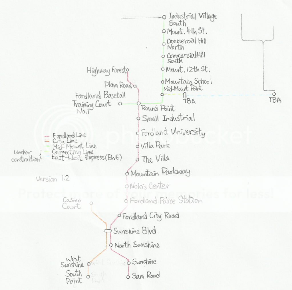 Bahrain Railroad Map Version 1.2 (except monorail) - New Bahrain (NOT ...